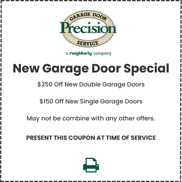 Garage Door Coupons & Discounts - Precision Garage Door